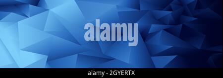 Abstract blue gradient triangles of different sizes - Vector illustration Stock Photo - Alamy