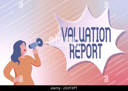 Conceptual display Valuation Report. Business concept process of ...