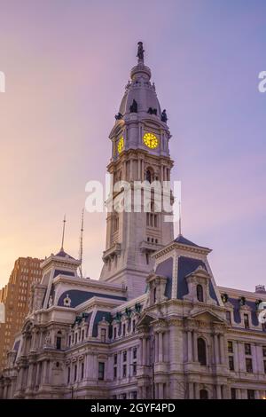 Philadelphia's landmark historic City Hall building Stock Photo - Alamy