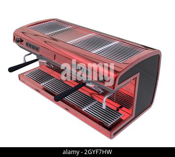 Coffee Machine 3D Rendering Stock Photo - Alamy
