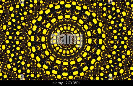 Round dot figure. Seamless pattern with circles. Abstract blue ...