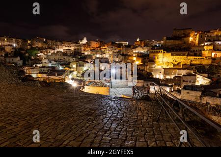 The ancient cave dwellings, known as Sassi, Sassi di Matera, UNESCO ...