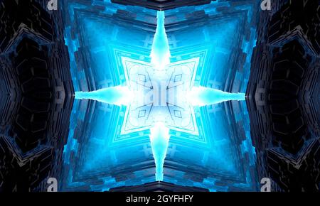 Sixth Sense. Psychic medium kaleidoscope. Abstract background with ...