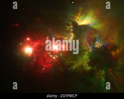 realistic nebula galaxy useful as a background Stock Photo - Alamy
