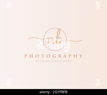 NB feminine logo. Usable for Nature, Salon, Spa, Cosmetic and Beauty ...