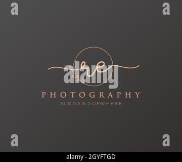 floral vintage nature feminine logo template brand Stock Vector Image ...