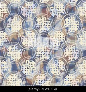 Rustic french grey circle printed fabric. Seamless european style soft ...