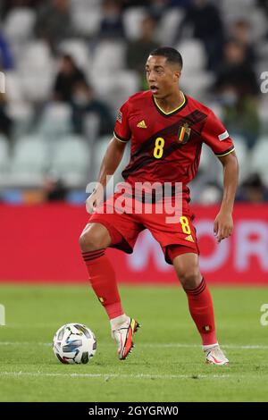 Youri Tielemans (8) of Belgium during a soccer game between the ...