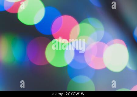 Abstract optical colorful bokeh background with colorful layer blending ...