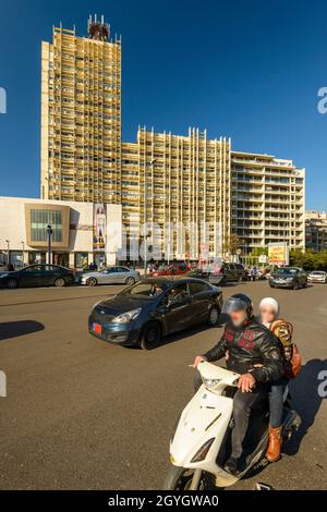 LEBANON, BEIRUT, RAS BEYROUTH, DUNANT STREET, CONCORDE BUILDING Stock ...