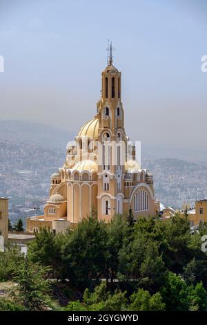 LEBANON, MOUNT LEBANON, HARISSA, MELKITE CATHEDRAL ST. PAUL OF HARISSA ...