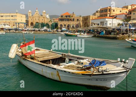 LEBANON, NORTH LEBANON, BATROUN, PORT OF BATROUN Stock Photo - Alamy