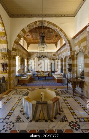 Interior of Debbane Palace and museum, Sidon, LEBANON Stock Photo - Alamy