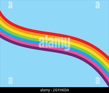 Rainbow banner vector template Stock Vector Image & Art - Alamy