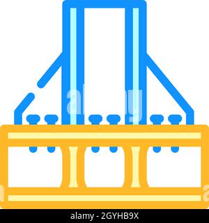 foundation metallic frame line icon vector illustration Stock Vector ...