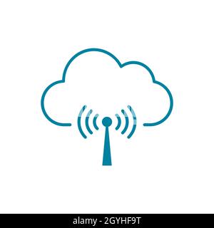 Innovation concept icon. Access to cloud storage. Document application ...