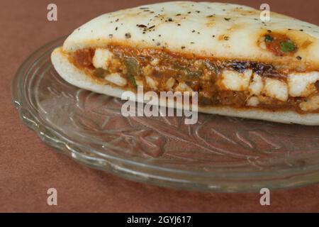 Stuffed Paneer Kulcha Stock Photo - Alamy