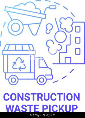 Removal of construction debris abstract concept vector illustration ...