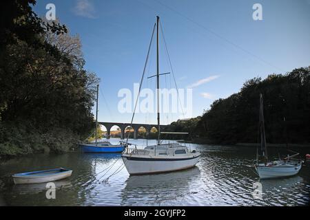 Forder Lake and Forder Viaduct, Saltash, Cornwall Stock Photo - Alamy