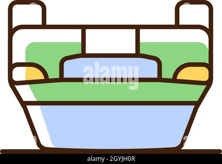 Vehicle rollover RGB color icon Stock Vector Image & Art - Alamy