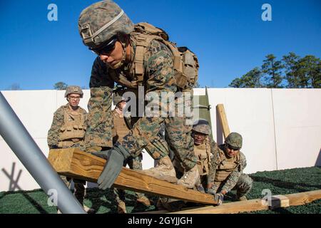 U.S. Marine Corps Cpl. Karina Contreras, a motor vehicle operator, with ...
