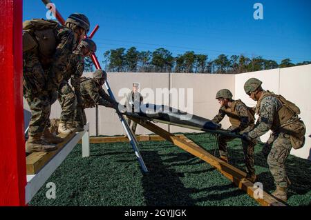 U.S. Marine Corps Cpl. Karina Contreras, a motor vehicle operator, with ...