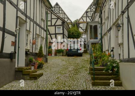 The traditional houses of Freudenburg on Germany Stock Photo - Alamy