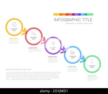 Progress process diagonal schema diagram infographic template made of ...