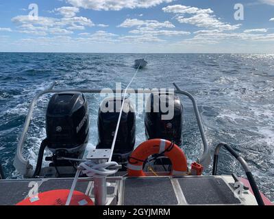 A Coast Guard 33-foot Special Purpose Craft-Law Enforcement boat is ...