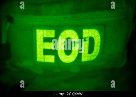 Soldiers from 764th Ordnance Company, 71st Ordnance Group (EOD) search ...