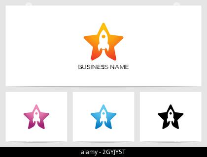 rocket space science star logo design vector Stock Vector Image & Art ...