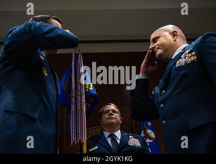 From left, Col. Jason Grandy, commander of the 919th Special Operations ...