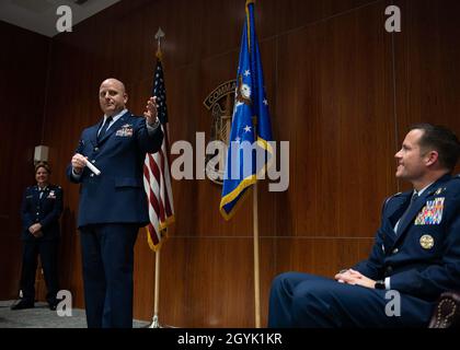 From left, Col. Kevin Merrill, commander of the 919th Special ...