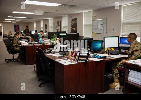 U.S. Marine Corps Cpl. Karina Contreras, a motor vehicle operator, with ...
