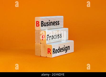 BPR business process redesign symbol. Concept words BPR business ...