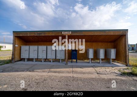 Jeffrey City, Wyoming - August 5, 2021: The abandoned liquor store in ...