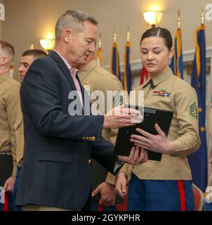 U.S. Marine Corps Sgt. Alyssa McKee, an air traffic control ...