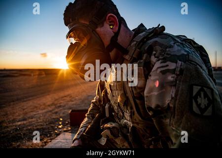 Soldiers assigned to the 100th Brigade Support Battalion, 75th Field ...