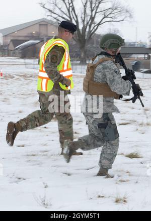 Staff Sgt. Brad Schlegel, 55th Security Forces Squadron range safety ...