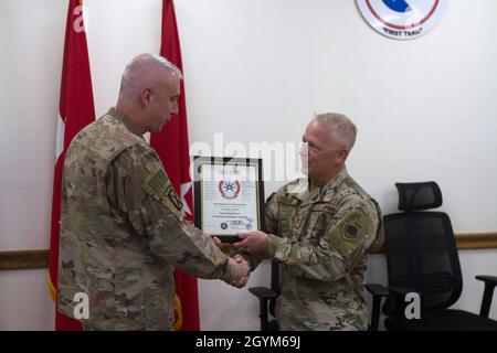U.S. Army Col. Patrick Sullivan, commander of the 20th Engineer Brigade ...