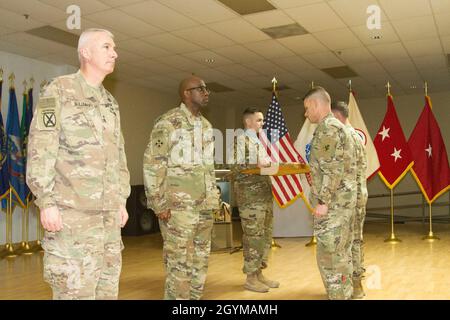 Maj. Gen. John P. Sullivan (left), assistant deputy chief of staff, G-4 ...