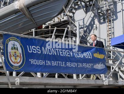 Director, Navy Staff, Mr. Andrew Haeuptle presents the USS Arizona ...