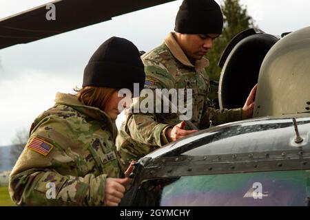 Spc. Valerie Bragg, a UH-60 Helicopter Repairer with B Company, 603rd ...