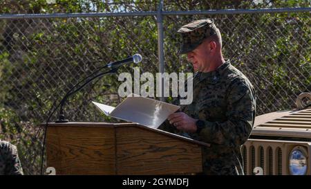 U.S. Marine Corps Col. Jaime Collazo, the commanding officer of Combat ...