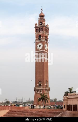 LUCKNOW, INDIA - FEBRUARY 3, 2017: Husainabad Clock Tower in Lucknow ...