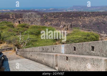 Ramp of Bhim Burj tower at Taragarh Fort in Bundi, Rajasthan state ...