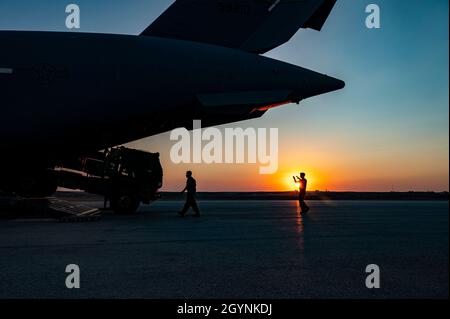 A U.S. Army M142 High Mobility Artillery Rocket System, from 3rd ...