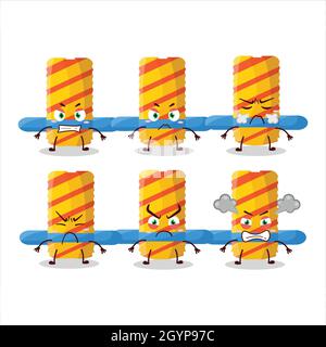 Firework spinner cartoon character with various types of business ...