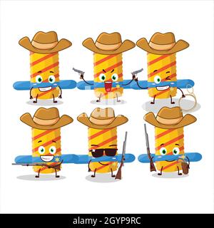 Firework spinner cartoon character with cute emoticon bring money ...