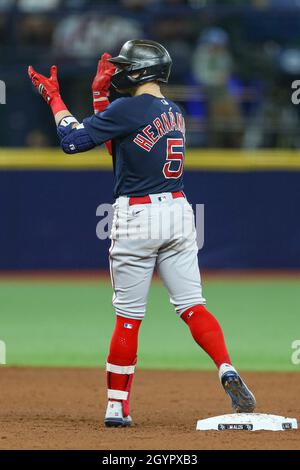 Boston Red Sox center fielder Coco Crisp rounds the bases during his ...
